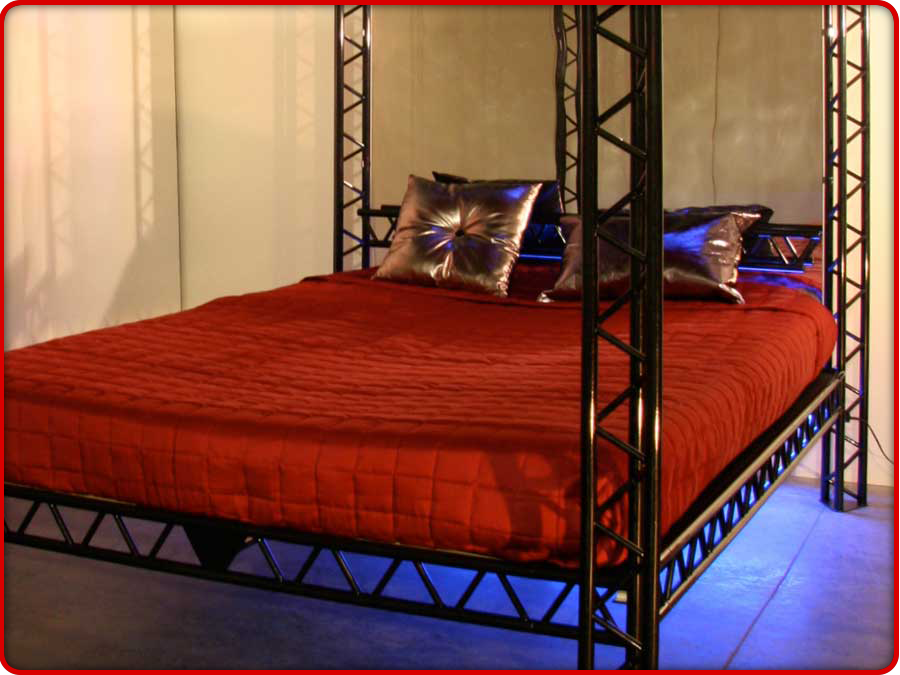 The RED Kinky Bed - the Ultimate Bondage-Kink Bed for every fetish ...